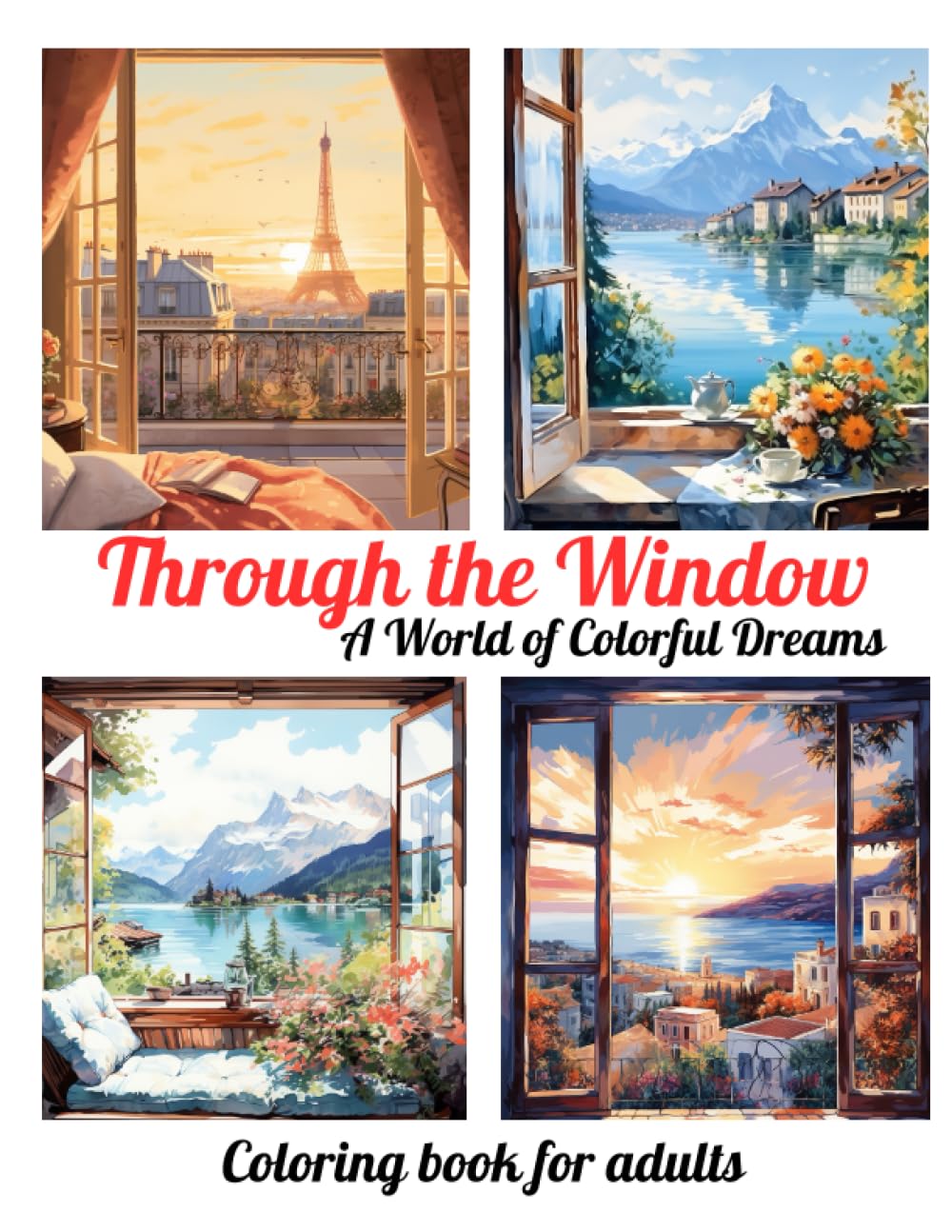 Through the Window: An Adult Coloring Book Full of Whimsical Fantasy ...