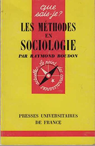 Les methodes en sociologie by Raymond Boudon | Goodreads