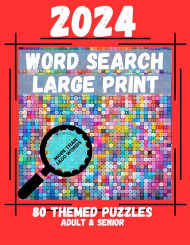Word Search Large Print: More than 1800 words in 80 puzzles of ...