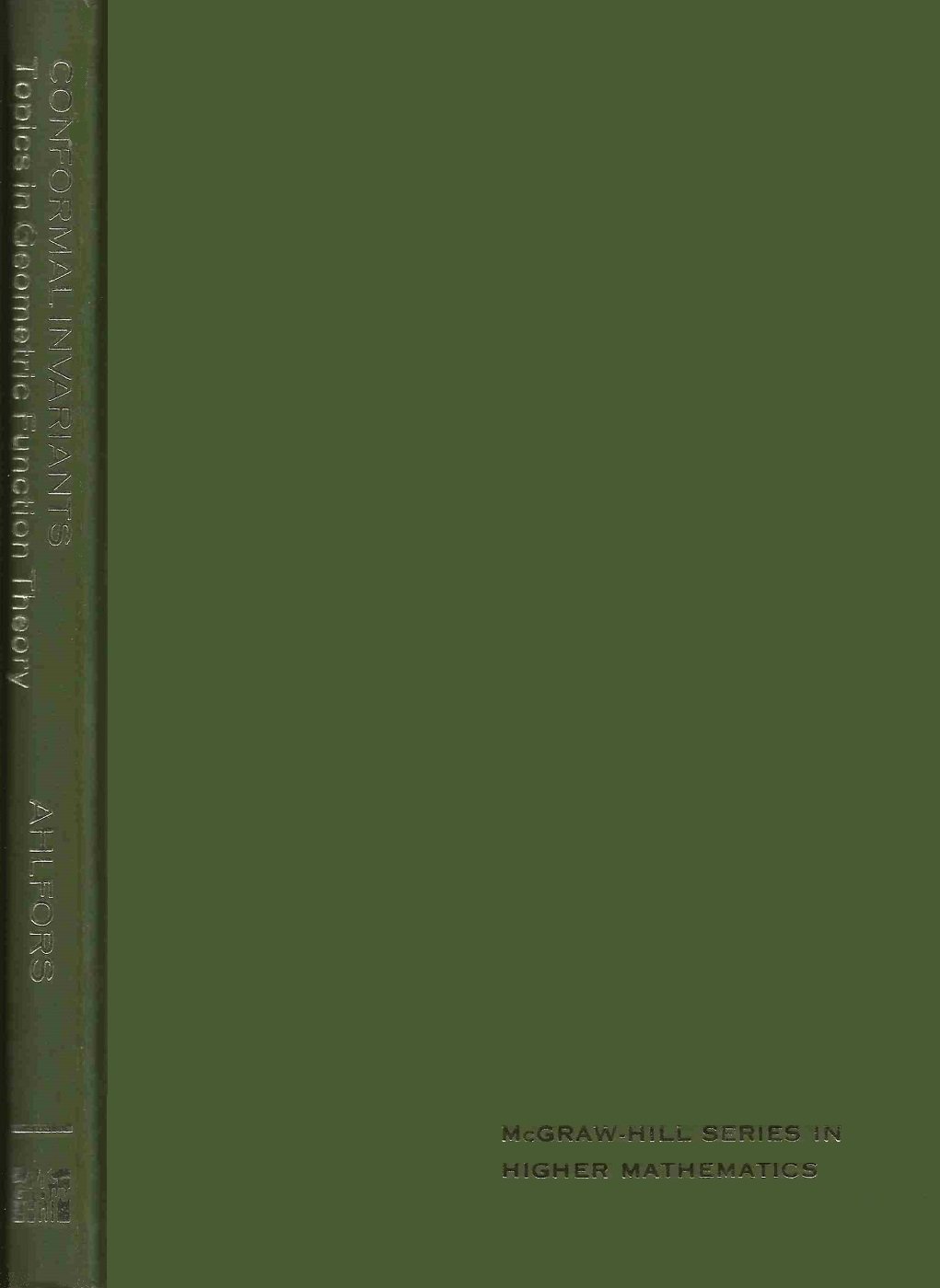 Conformal Invariants: Topics in Geometric Function Theory by Lars ...