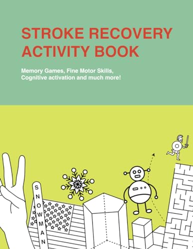 Stroke Recovery Activity Book – 100+ Puzzles for Traumatic Brain Injury ...