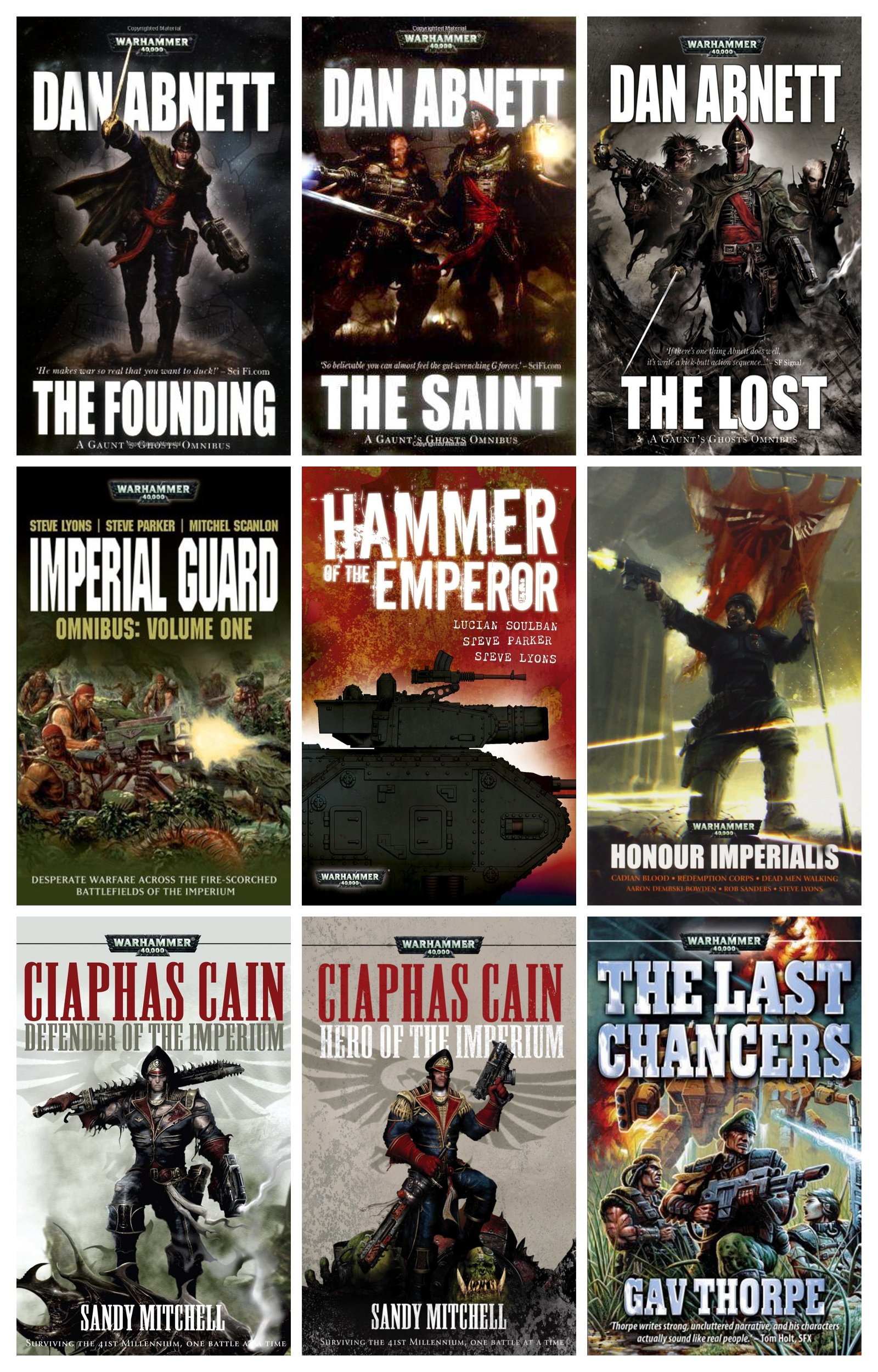Imperial Guard Omnibus Collection of 9 Books: Gaunt's Ghosts Founding ...