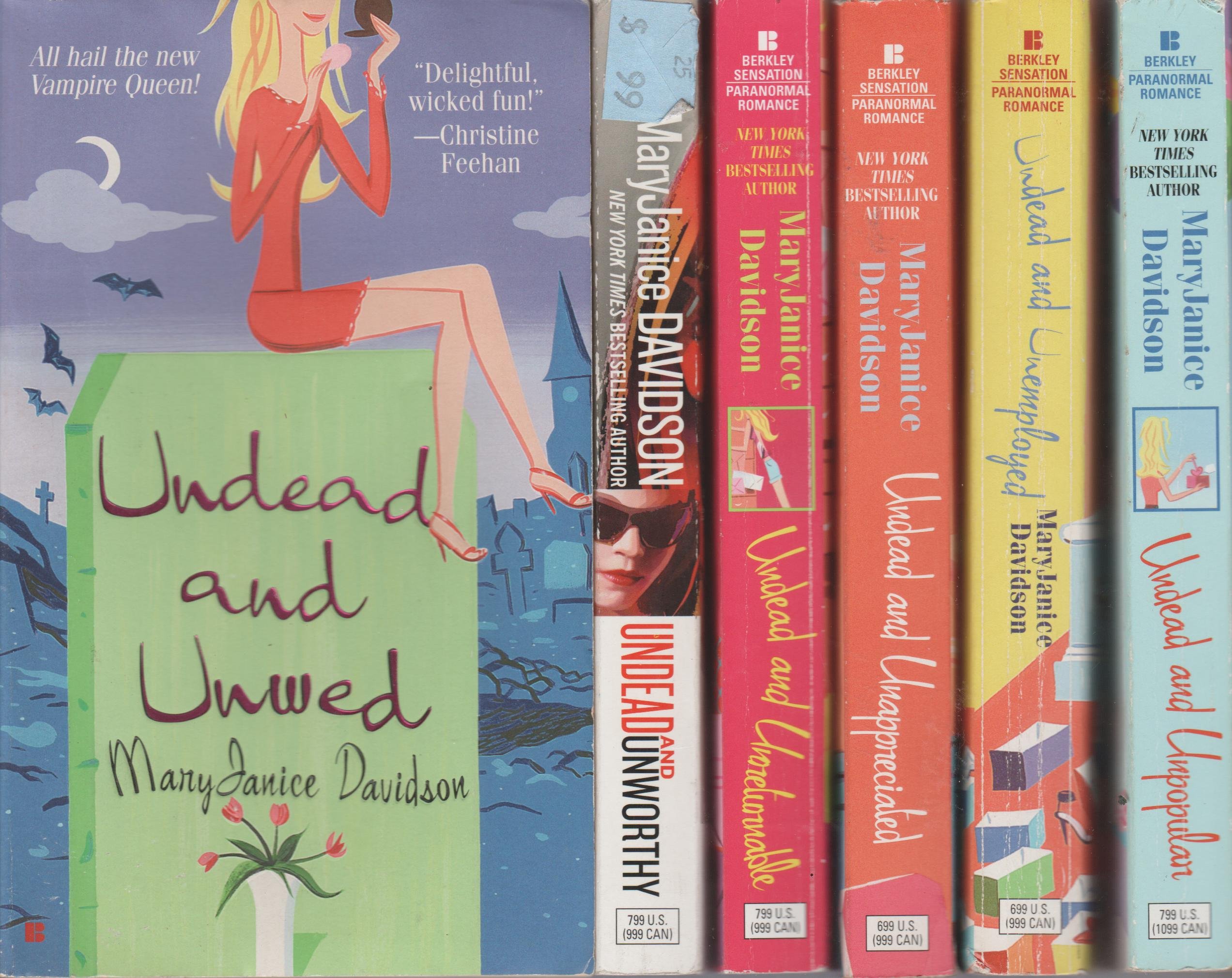 MARY JANICE DAVIDSON - SET OF 6 BOOKS - UNDEAD SERIES. by Mary Janice ...