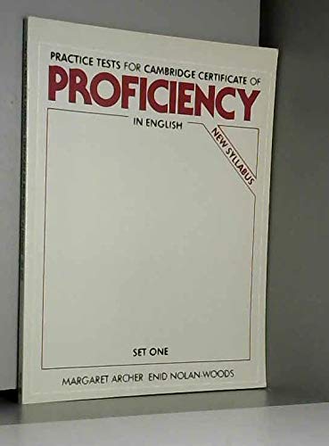 Practice Tests for Cambridge Certificate of Proficiency in English: Set ...