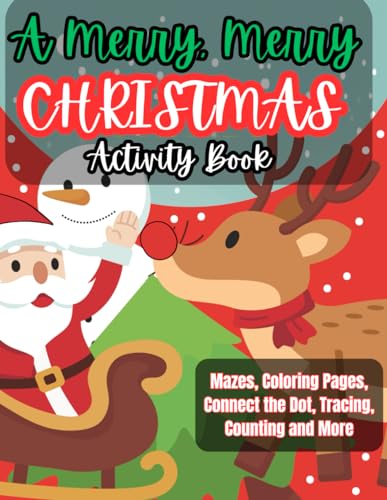 A Very Merry Christmas Activity Book (Christmas Activity Books for Kids ...
