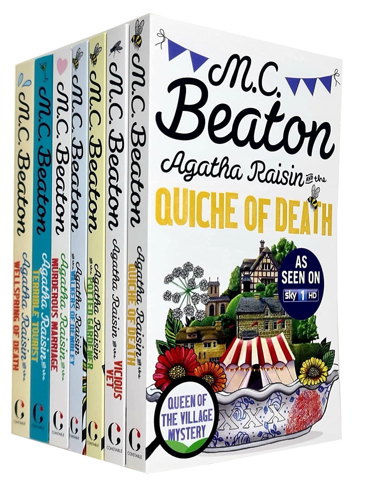 Agatha Raisin Series 10 Books Set Collection M C Beaton Deadly Dance ...