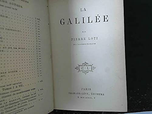 La Galilée, par Pierre Loti by Pierre Loti | Goodreads