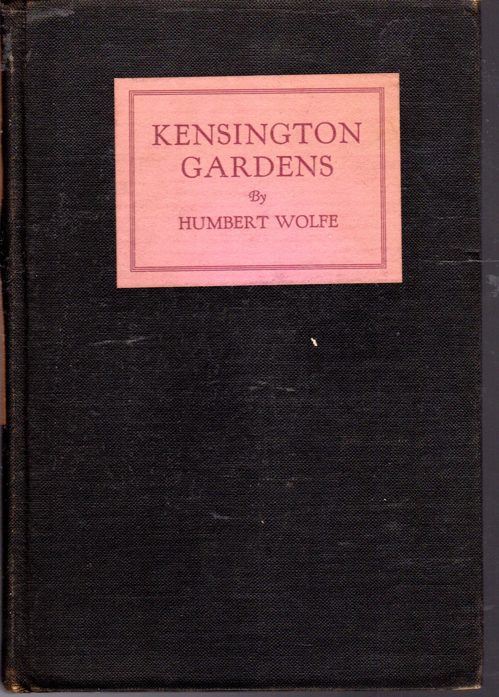 Kensington Gardens: Poems. by Humbert Wolfe | Goodreads