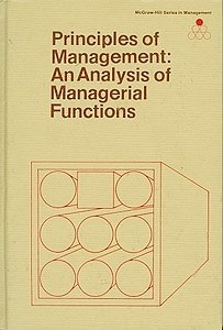 Principles of Management: An Analysis of Managerial Functions by Harold ...