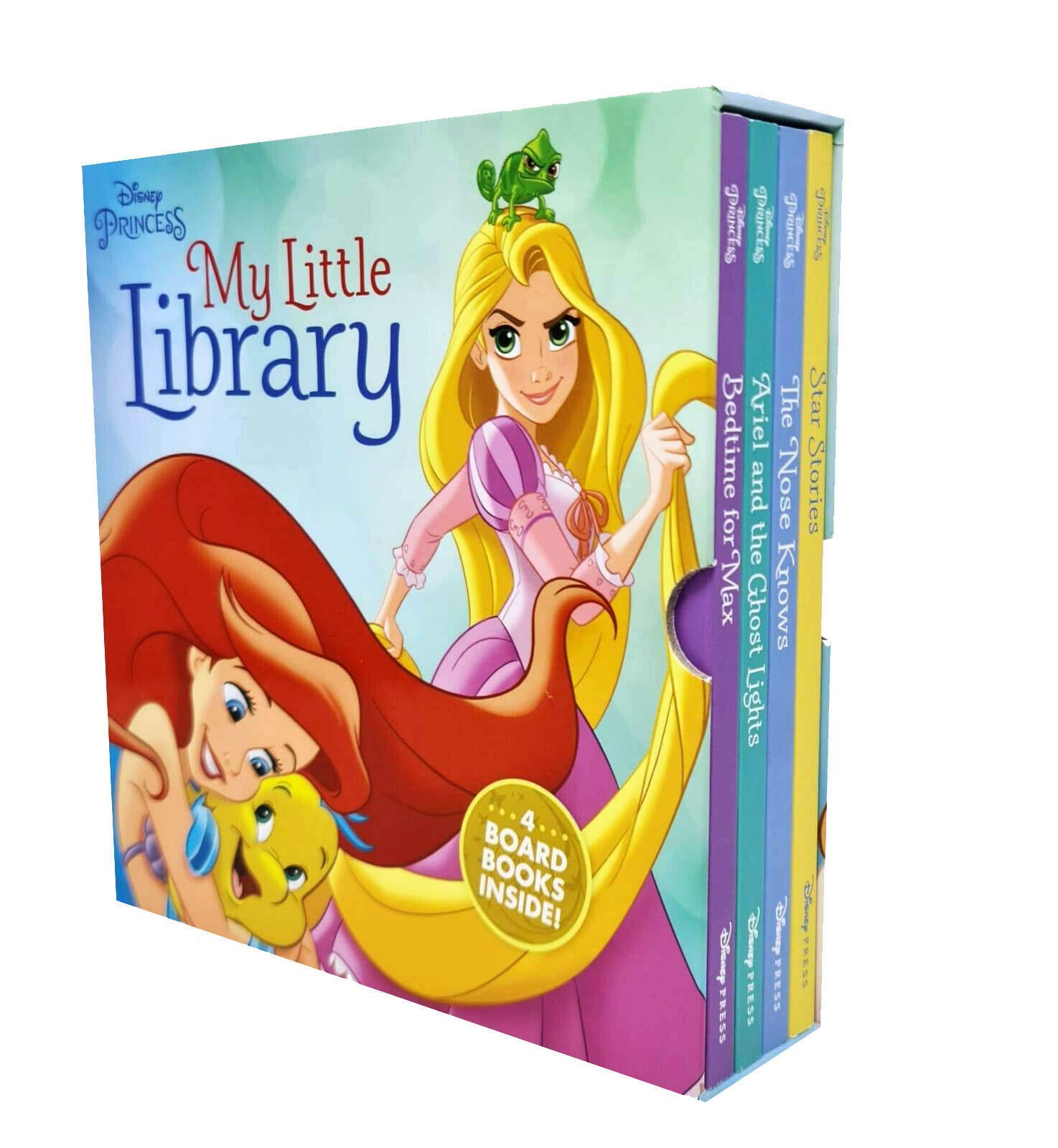 Disney Princess My Little Library 4 Board Book Collection Set by Walt ...