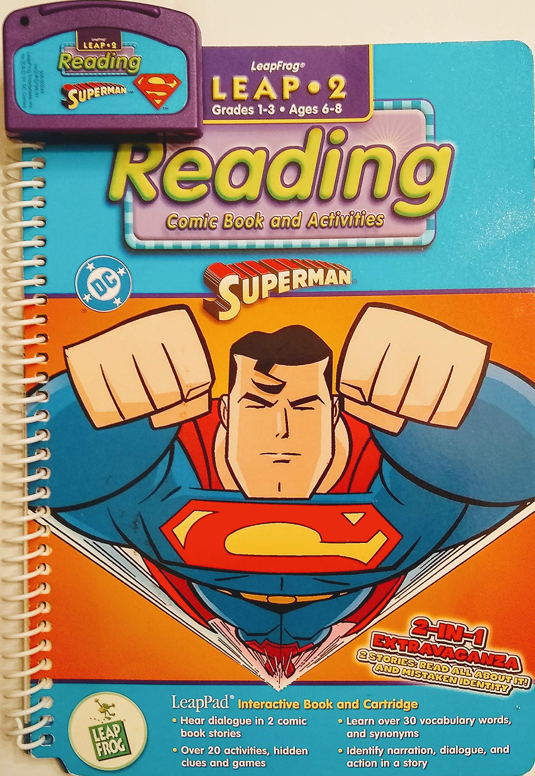 Superman; Leapfrog 2, Interactive Book and Cartridge by Leap Frog ...