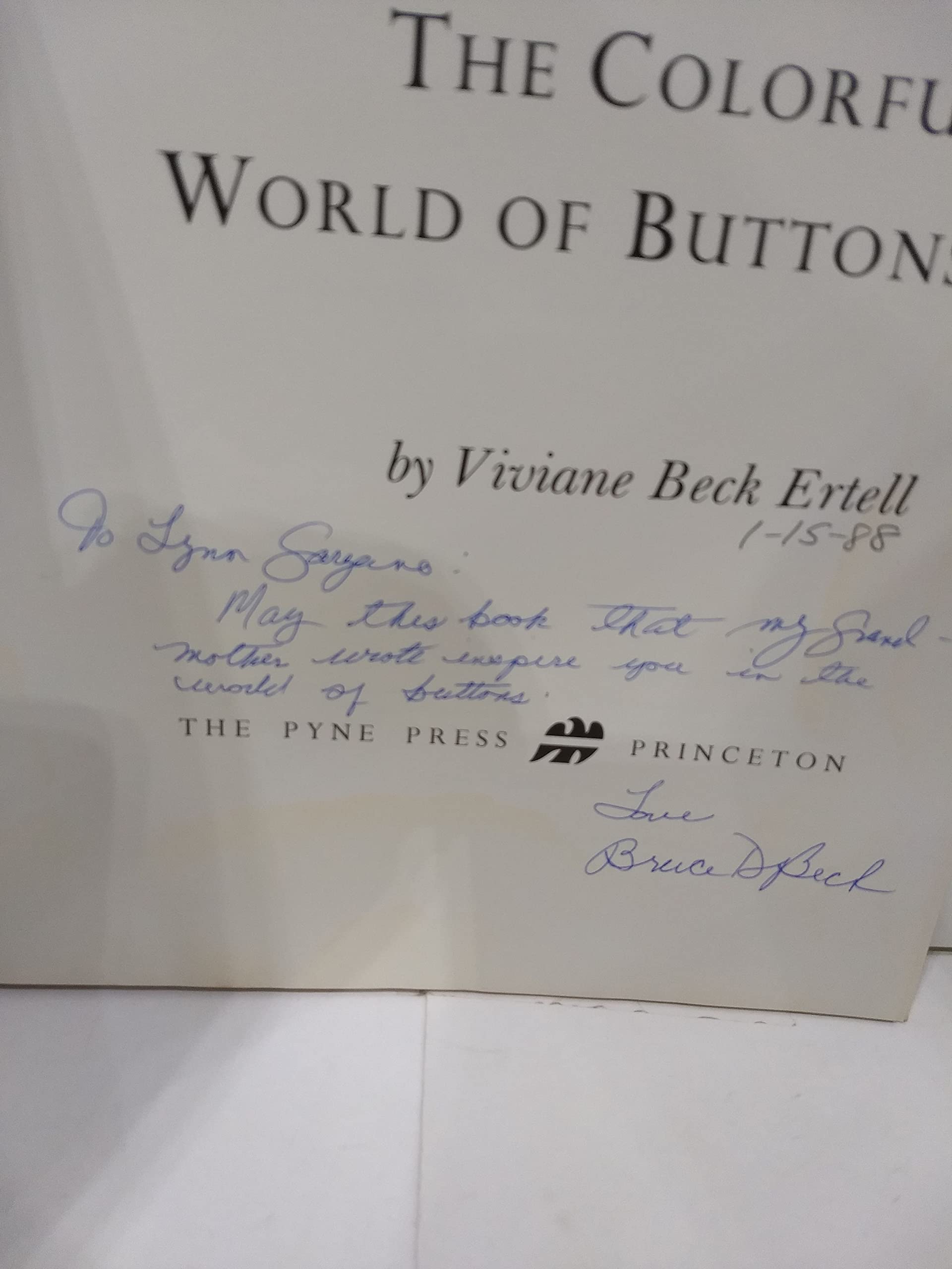 The Colorful World of Buttons by Viviane Beck Ertell | Goodreads