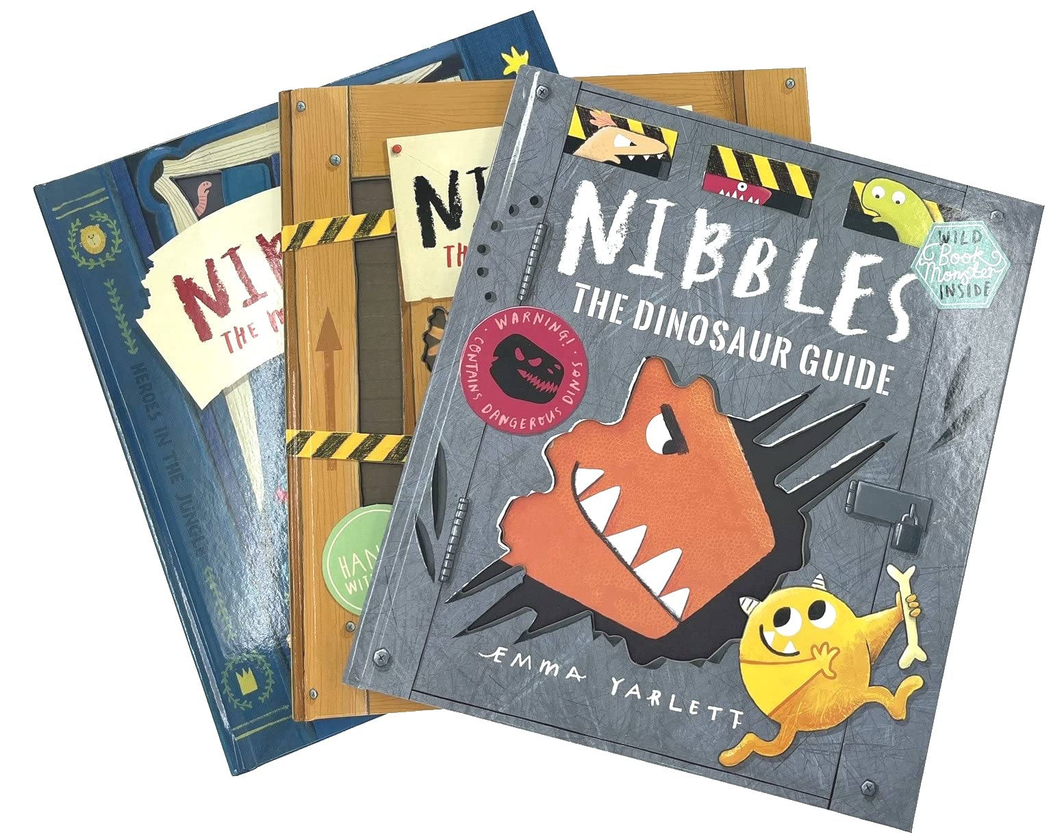 Nibbles 3 book set(Nibbles, The Book Monster, Nibbles, The Dinosaur ...