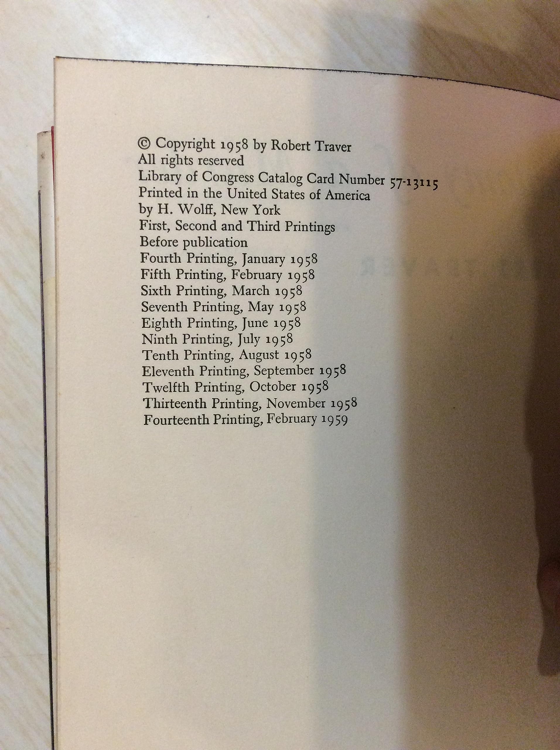 1958 ANATOMY OF A MURDER TRAVER JIMMY STEWART LEE REMICK FILM BASIS ...