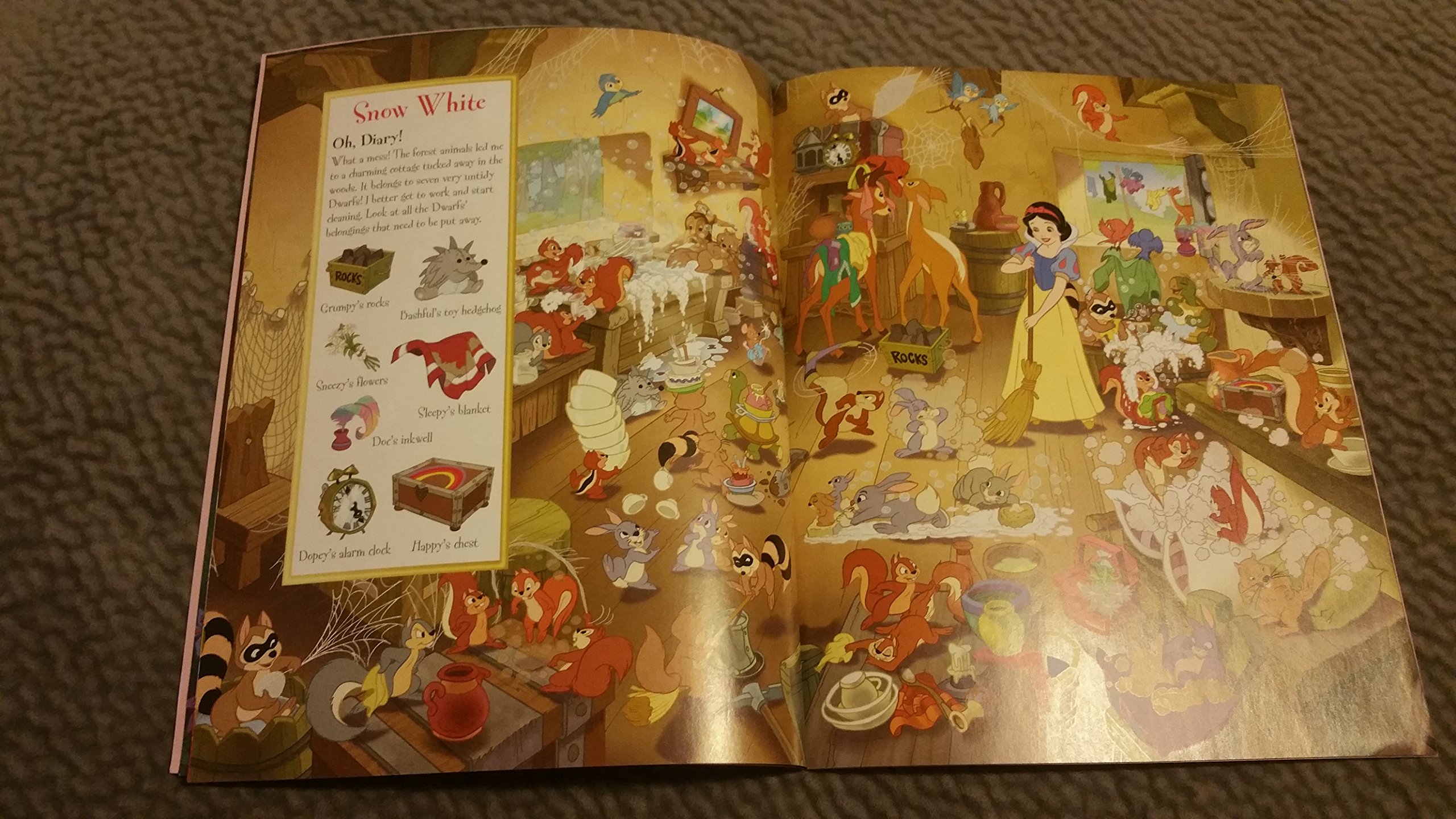 DISNEY LOOK AND FIND 2 BOOKS SET FAIRIES & PRINCESS by Walt Disney ...