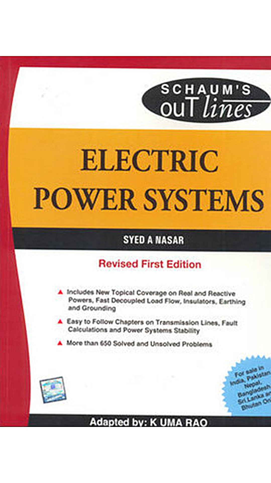 Electric Power Systems (Schaums Outlines Series), 1Ed by Nasar | Goodreads