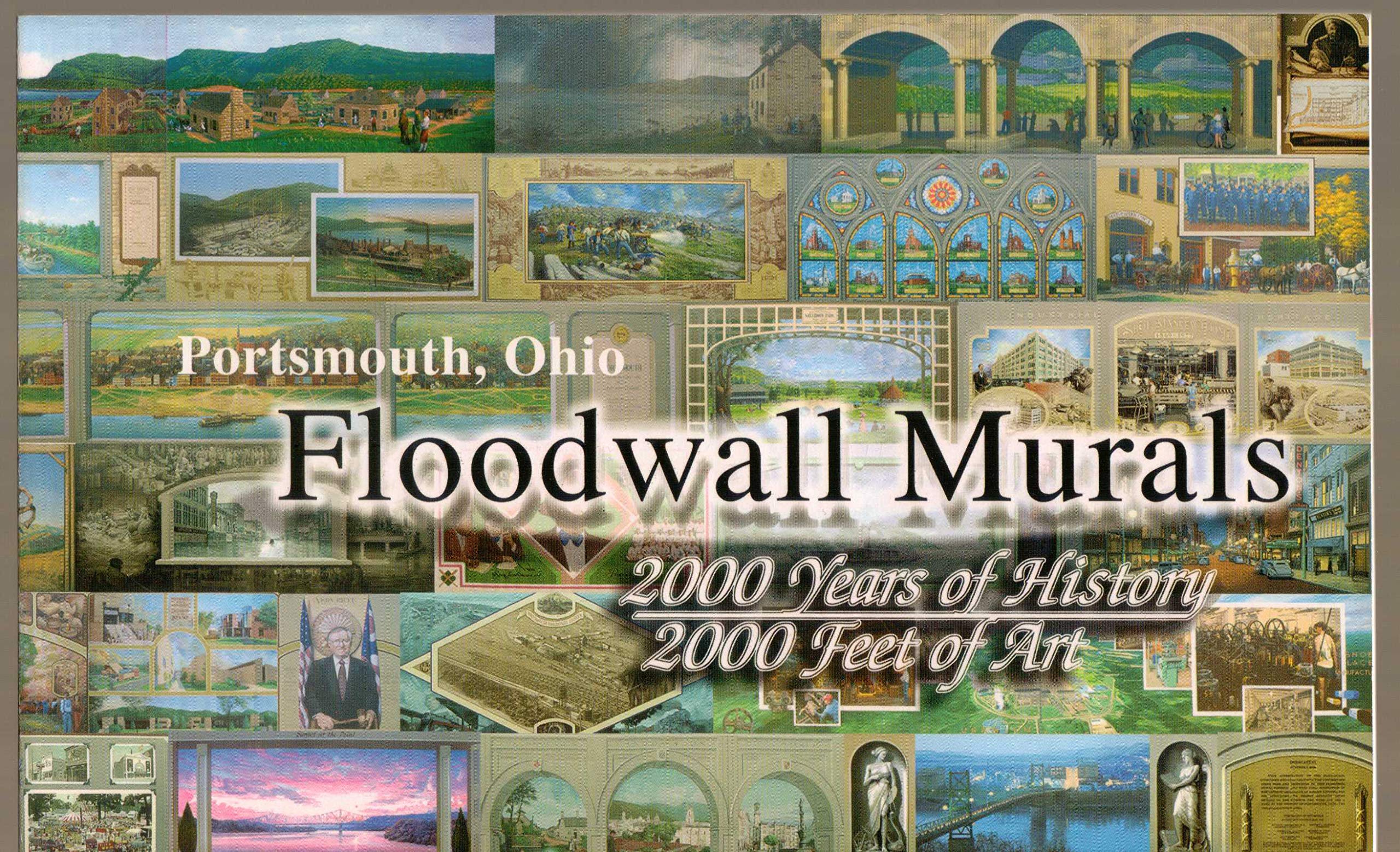 Floodwall murals : Portsmouth, Ohio : 2000 years of history, 2000 feet ...