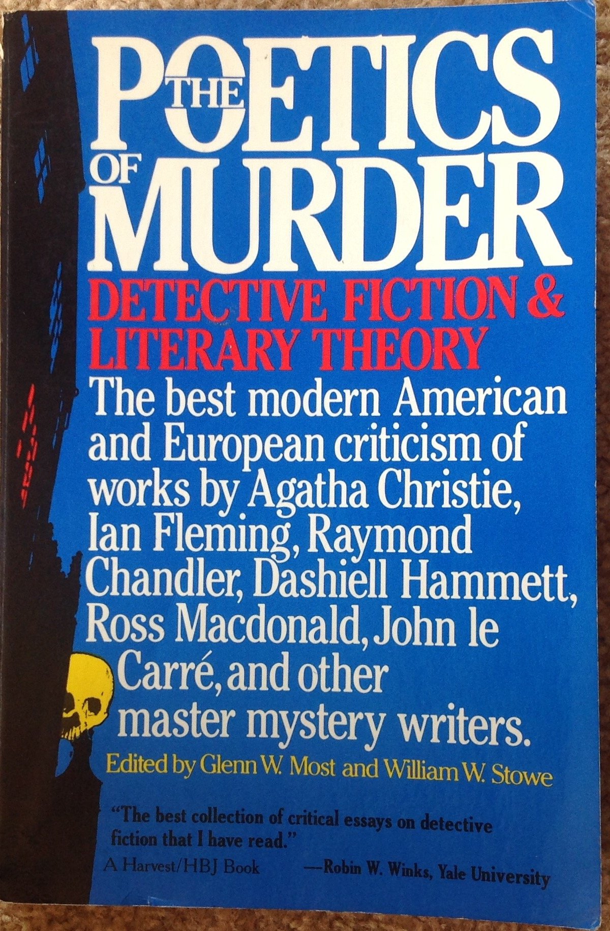 The Poetics of Murder: Detective Fiction and Literary Theory by Glenn W ...
