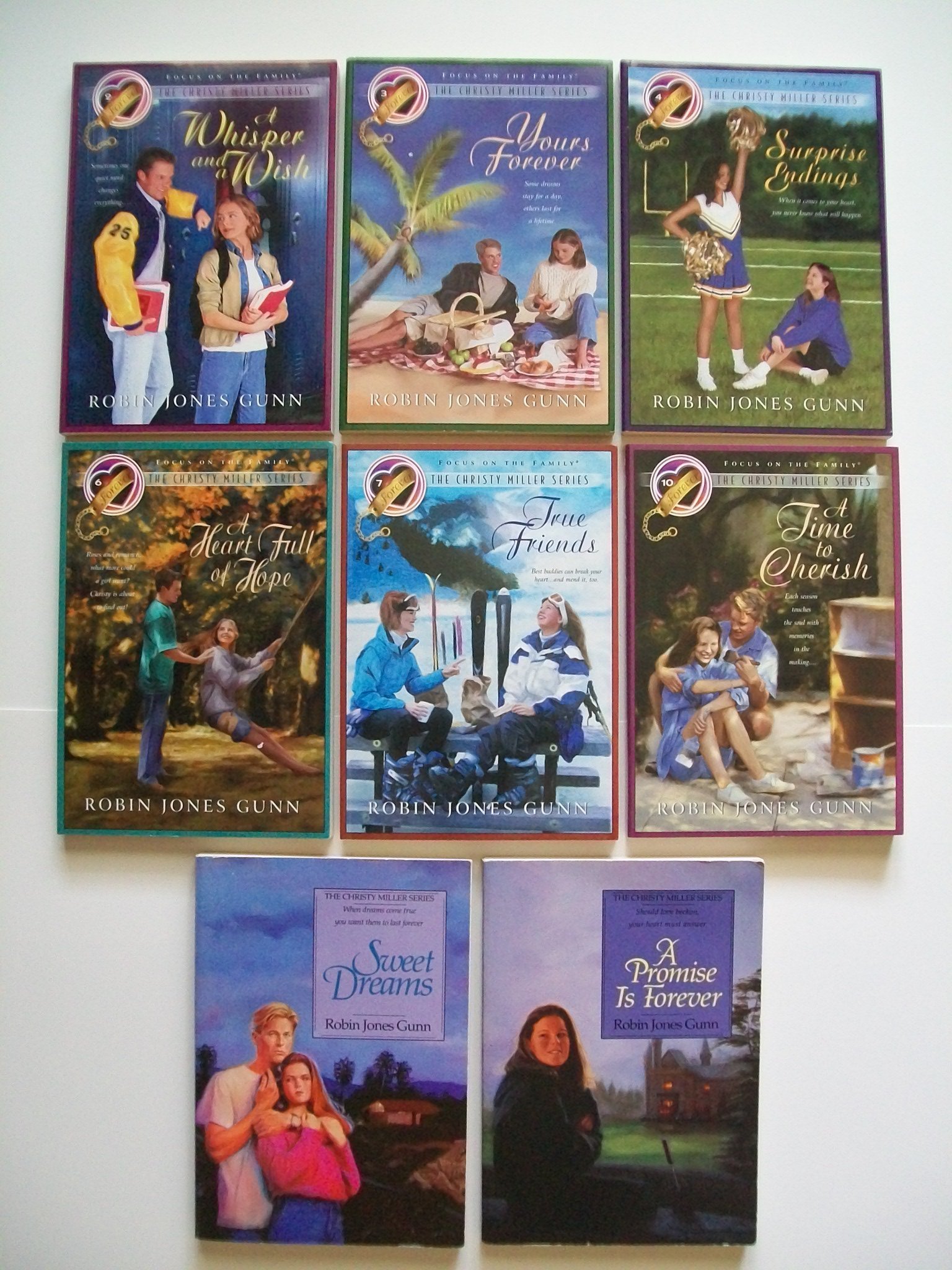 Christie Miller Series (Set of 8) Whisper & a Wish; Heart Fulll of Hope ...