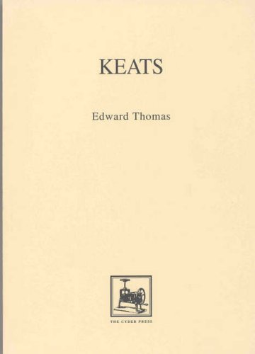 Keats by Edward Thomas | Goodreads