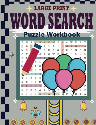 Large Print Word Search Puzzle Workbook: Wordfind Puzzle Games - Large ...