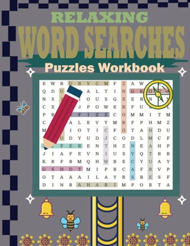 Relaxing Word Searches Puzzles Workbook: Large Print Word Search Puzzle ...