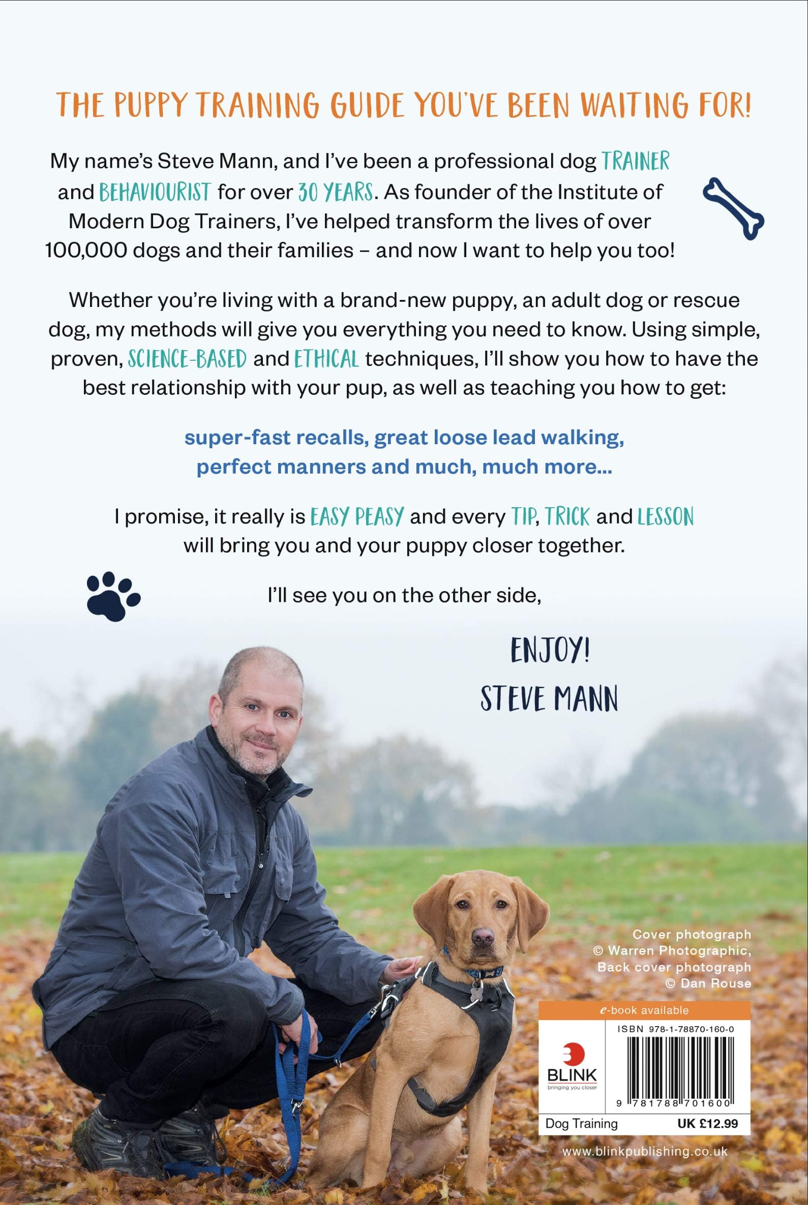 Easy Peasy Puppy Squeezy: The UK's No.1 Dog Training Book by Steve Mann ...