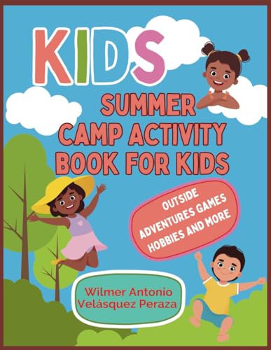 KIDS Summer camp activity book for Kids: OUTSIDE adventures games ...