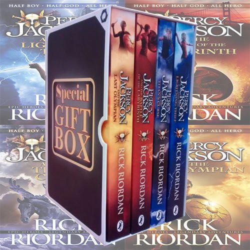 Percy Jackson Collection Rick Riordan 4 Books Bundle by Rick Riordan ...