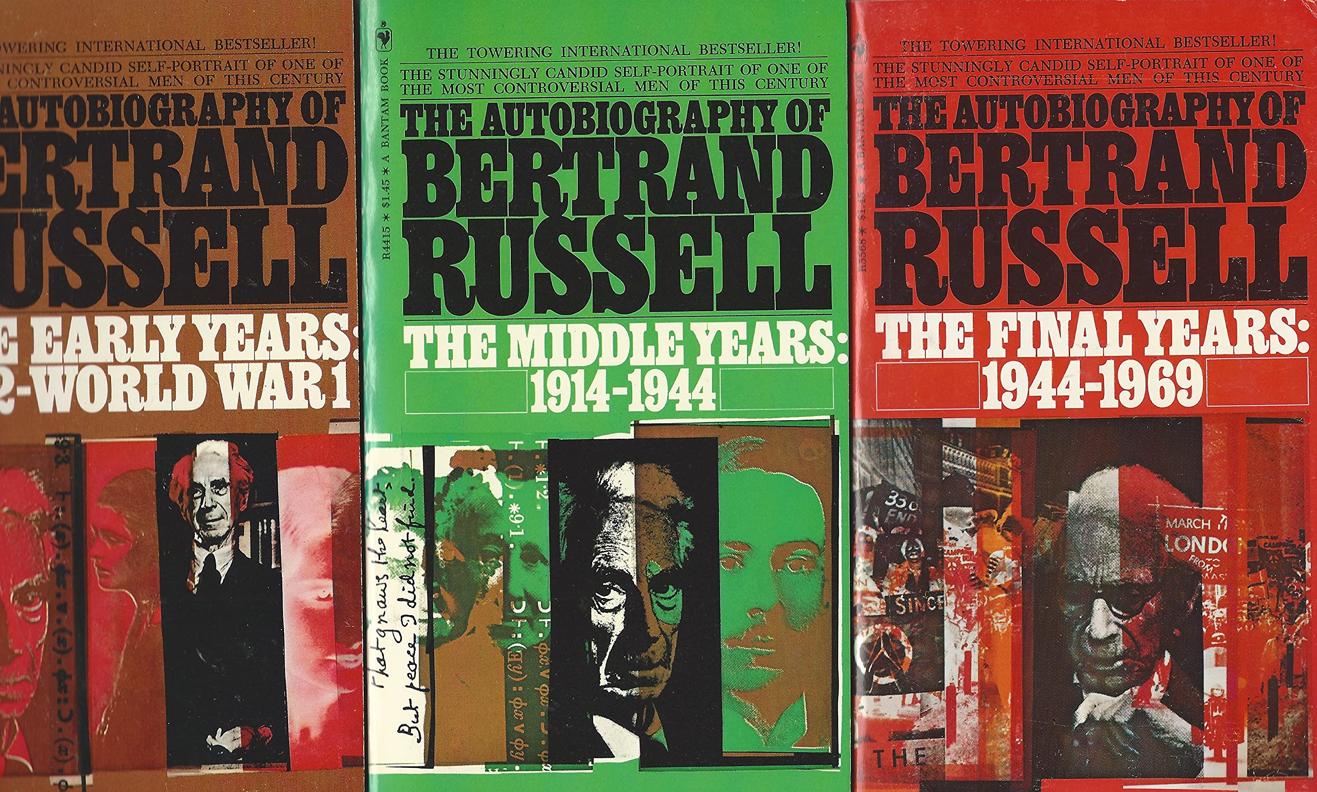 Autobiography of Bertrand Russel Complete in Three Volumes by Bertrand ...