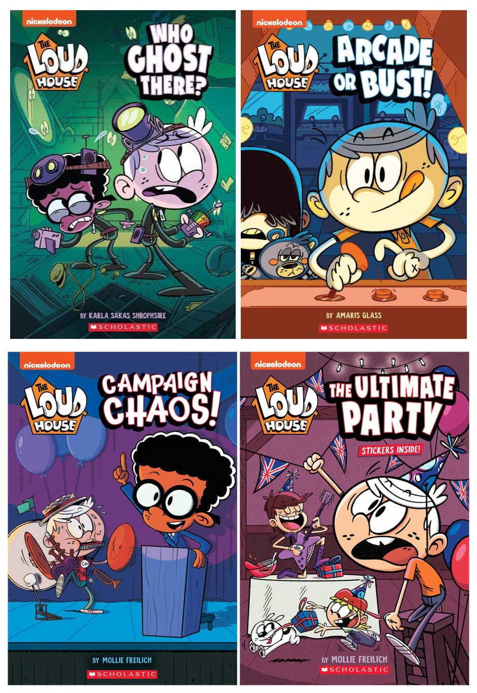 Loud House Series 4 Books Set by Amaris Glass | Goodreads