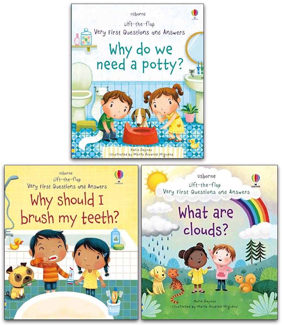 Very First Questions and Answers Collection 3 Books Set (Usborne Lift ...