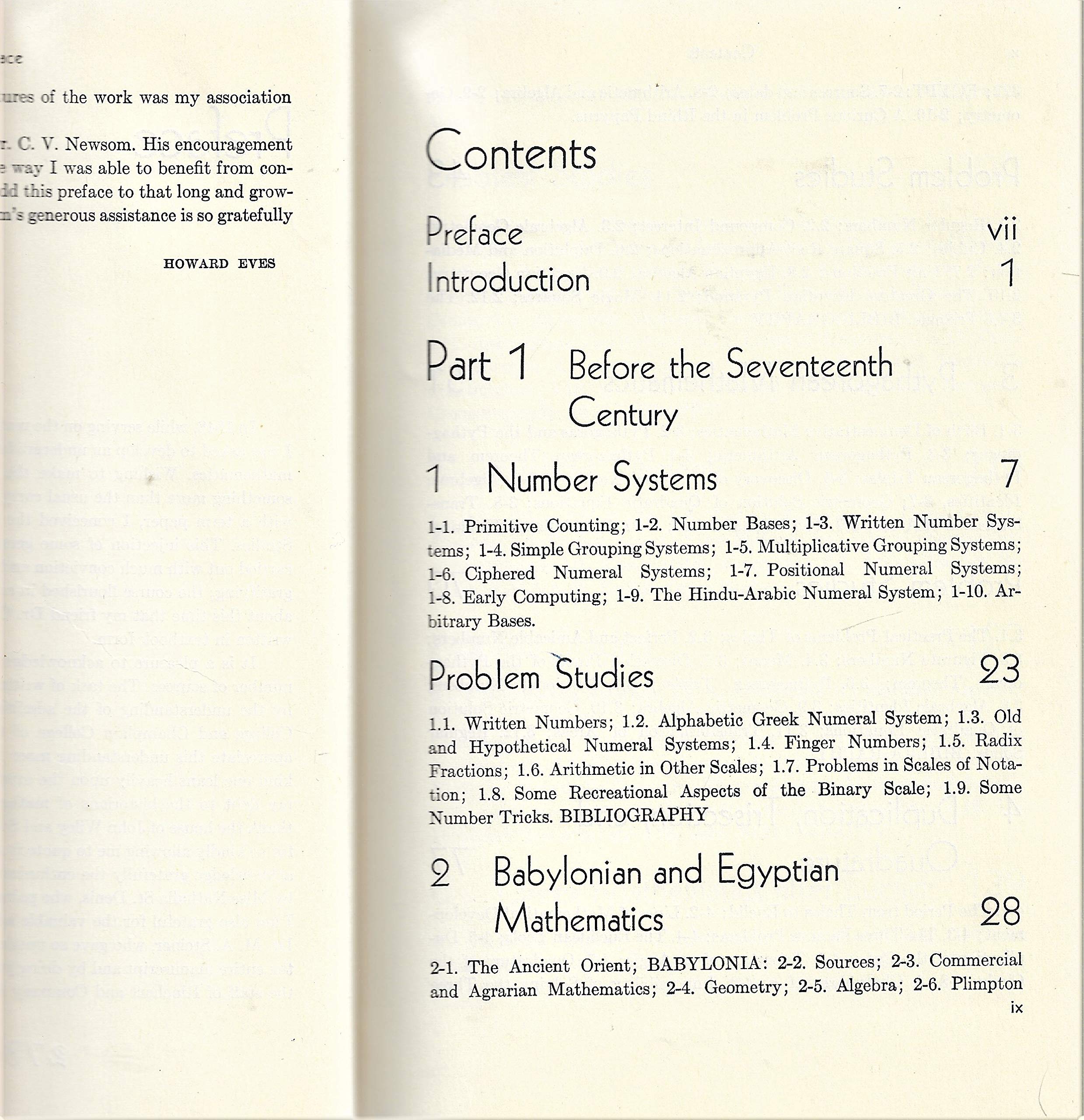 An Introduction to the History of Mathematics by Howard W. Eves | Goodreads