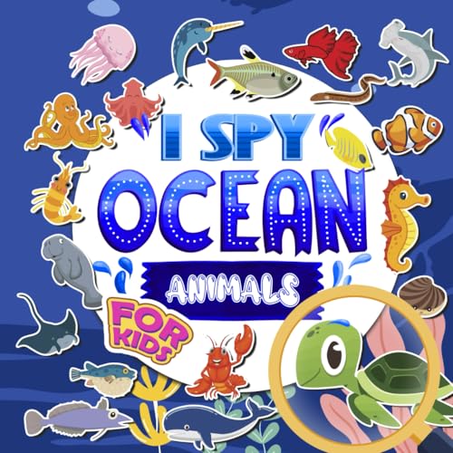 I Spy Ocean Animals For Kids: Fun Ocean Animals Activity Book with Fun ...