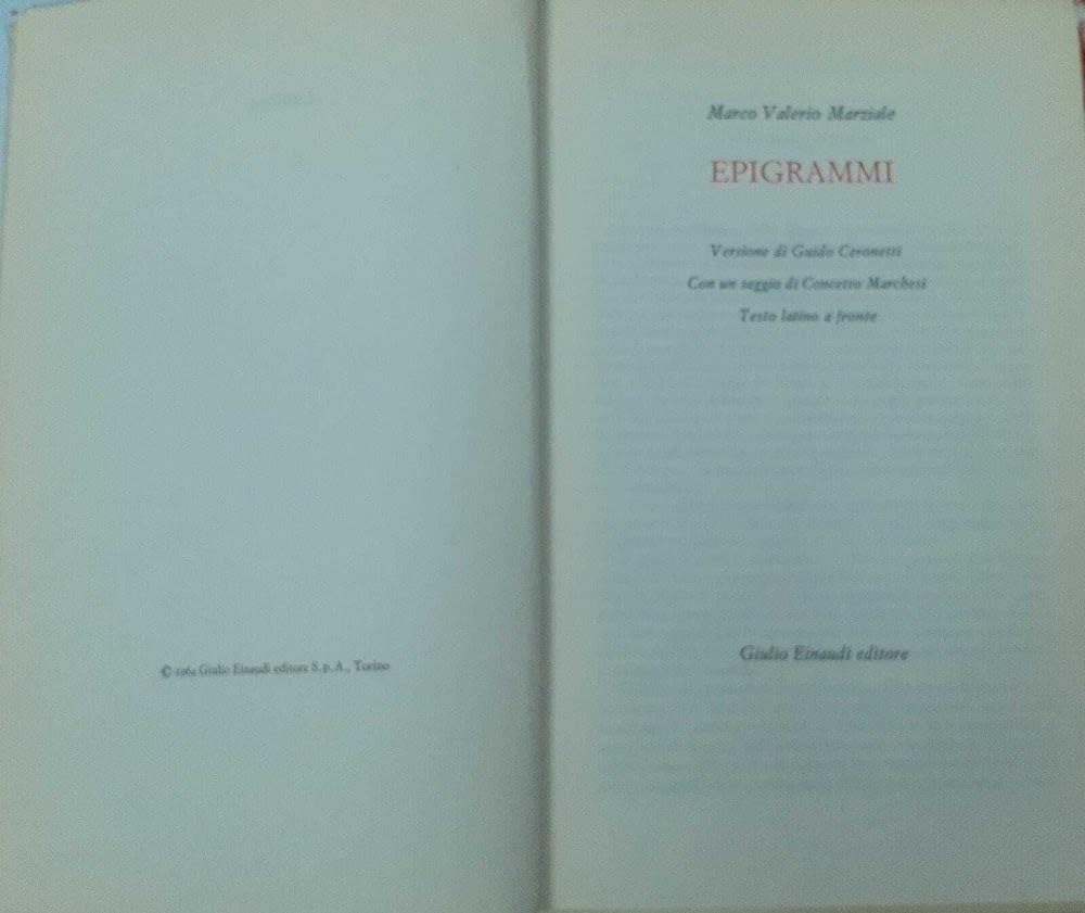 Epigrammi by Marco Valerio Marziale | Goodreads