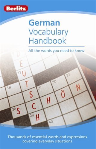 German Vocabulary Handbook (Handbooks) by Berlitz by Berlitz Publishing ...