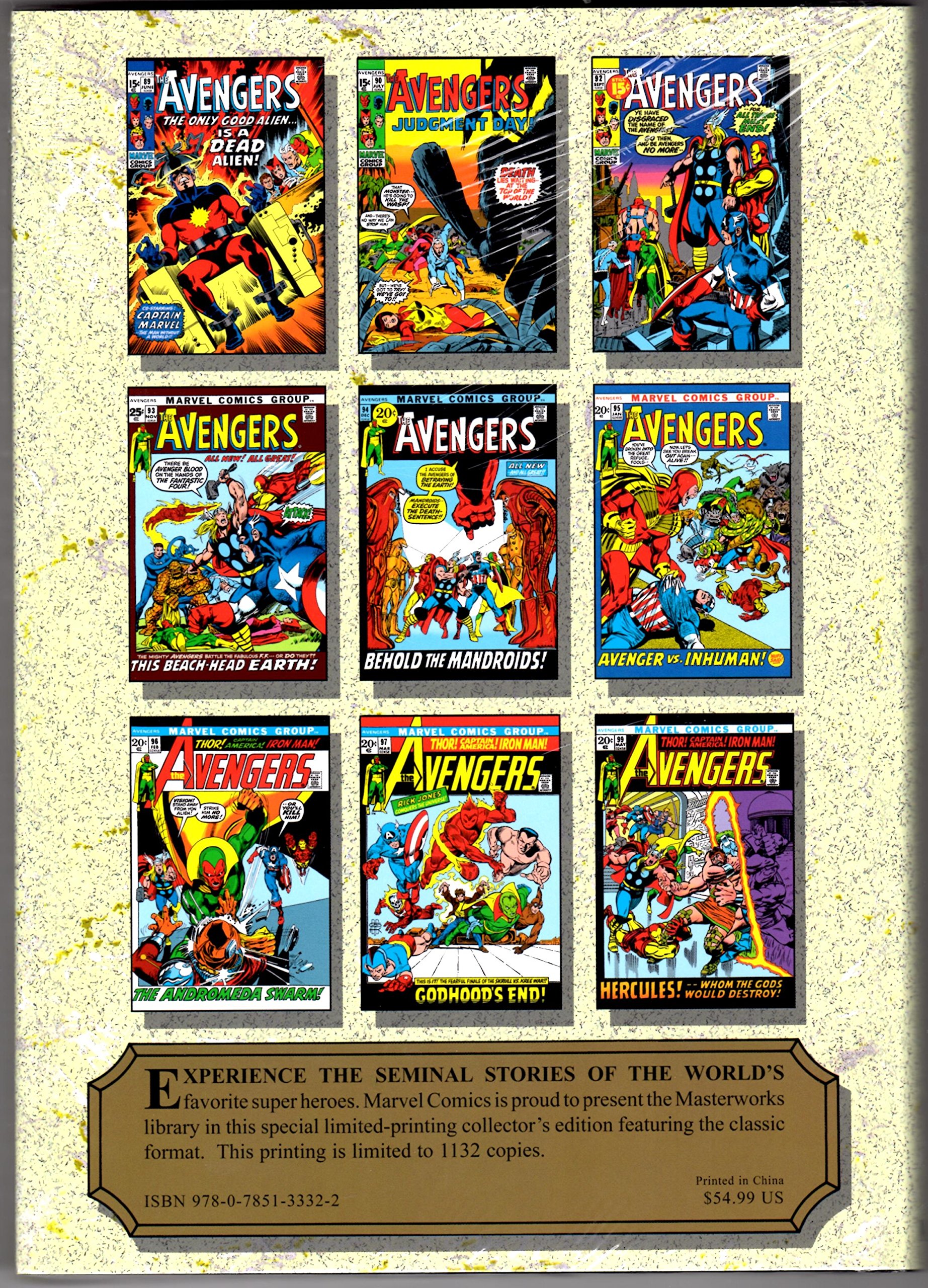 Marvel Masterworks Avengers Vol 137 - The Kree-Skrull War by Thomas Roy ...