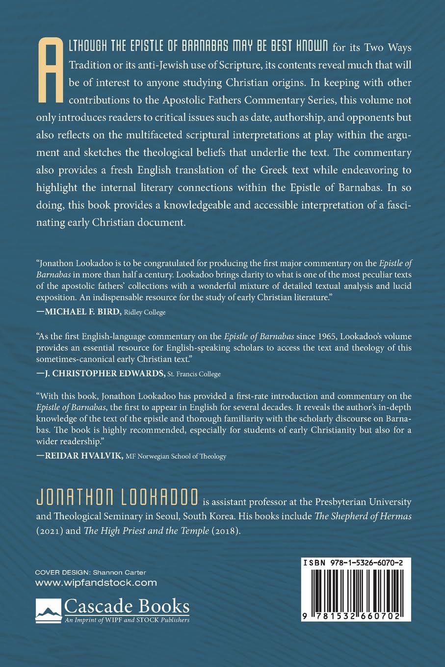 The Christology of Ignatius of Antioch by Jonathon Lookadoo | Goodreads