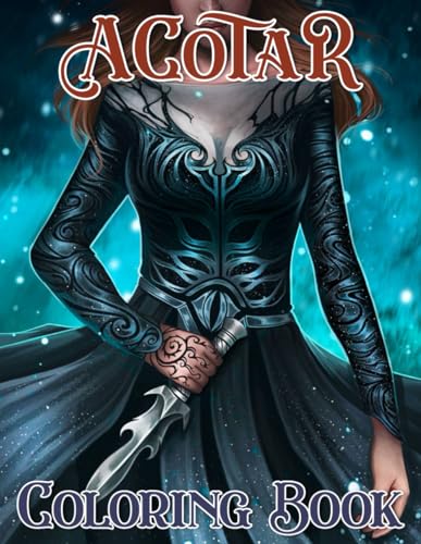 ACOTAR Coloring Book: Coloring Book for Adults: A Fantasy Escape to ...