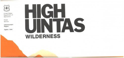 Map: High Uintas Wilderness by Treasure Chest Books | Goodreads