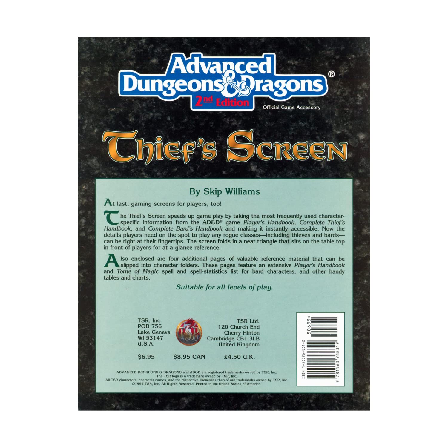 Thief's Screen/Screens and Reference Material by Skip Williams | Goodreads