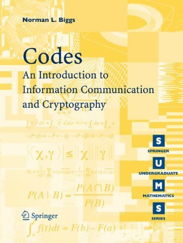 Codes: An Introduction to Information Communication and Cryptography ...