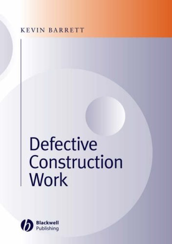 Defective Construction Work by Kevin Barrett by Kevin Barrett | Goodreads