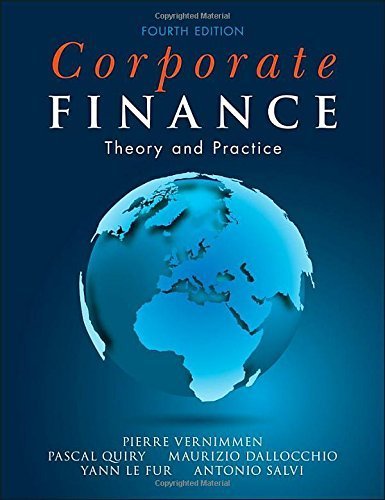 Corporate Finance: Theory and Practice 4th edition by Vernimmen, Pierre ...