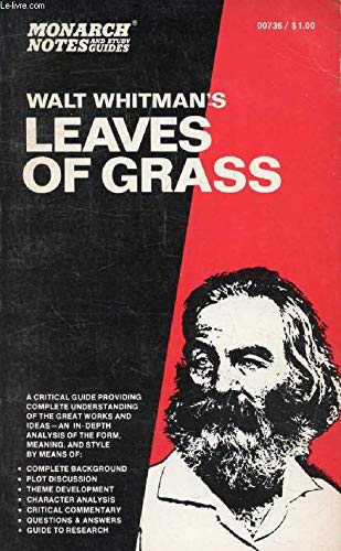Monarch Notes on Walt Whitman's Leaves of Grass by Walt Whitman | Goodreads