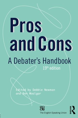 Pros and Cons (Pros and Cons: A Debaters Handbook) by by Trevor Sather ...