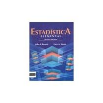 Estadistica elemental, 8a edicion (Spanish Edition) by Freund | Goodreads