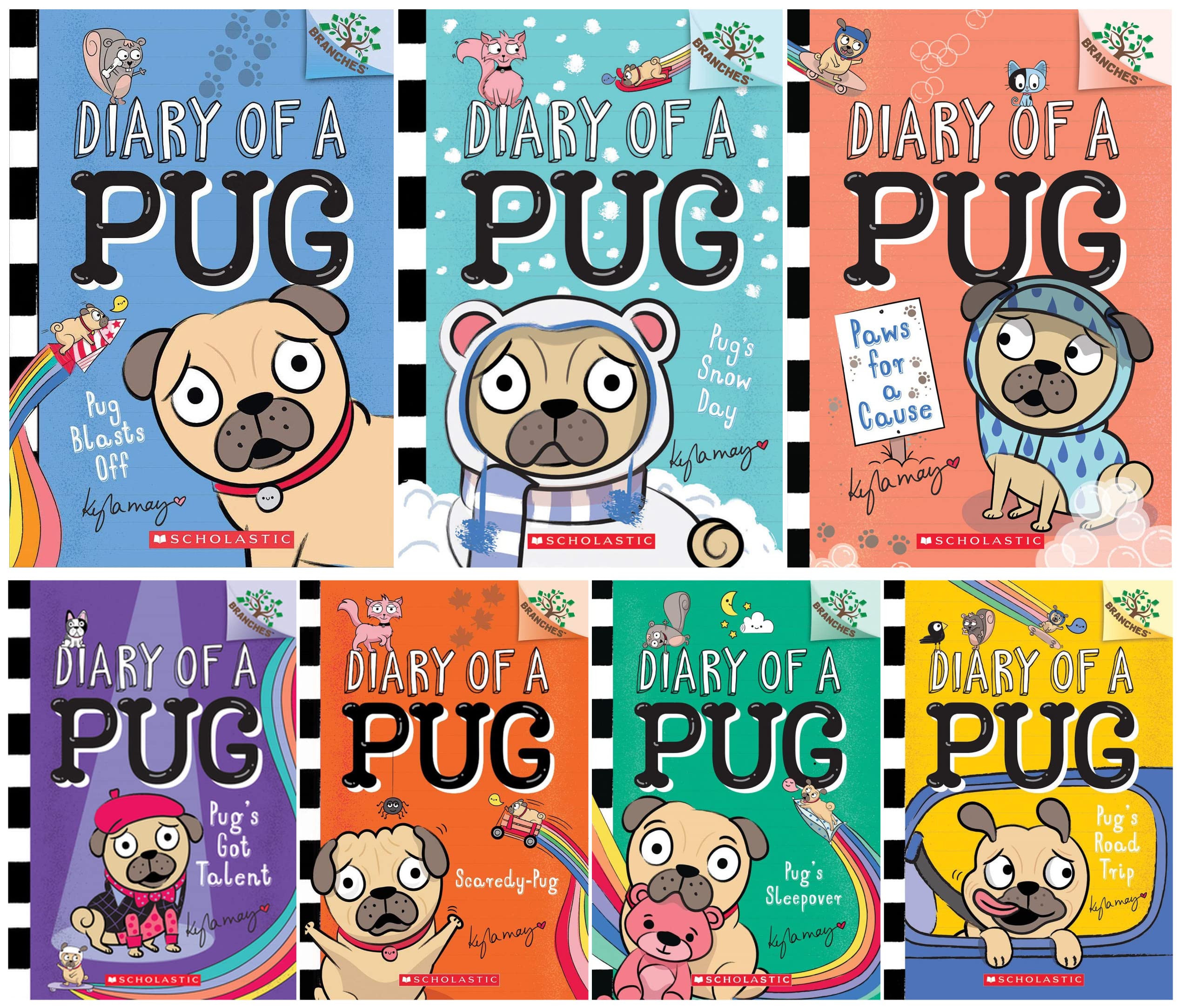 NEW! DIARY OF A PUG Series 7 Books Set by Kyla May | Goodreads