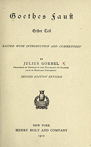 Goethes Faust. Erster Teil by Johann Wolfgang von Goethe | Goodreads