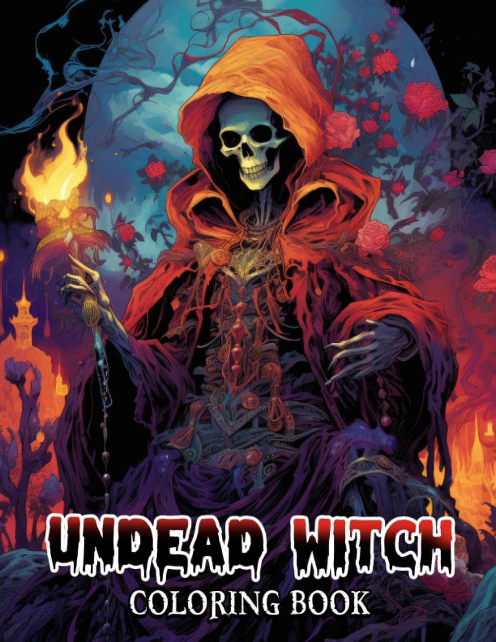 Undead Witch Coloring Book: Experience the Joy of Coloring the Undead ...